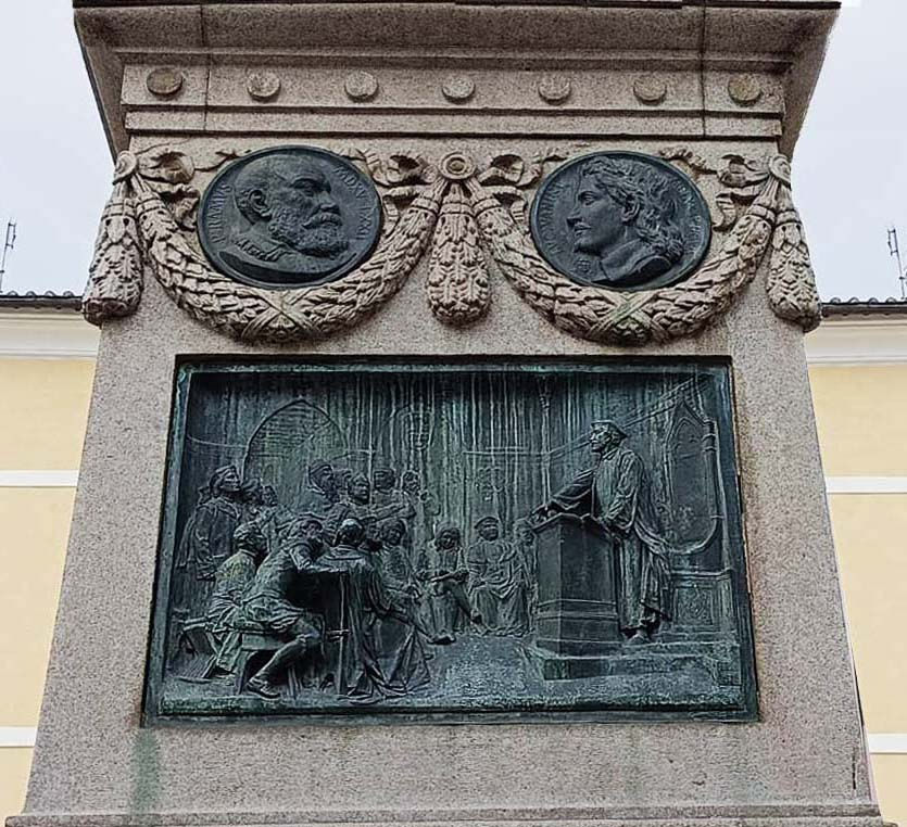 Monumento a Giordano Bruno - Roma. (particolare 2).